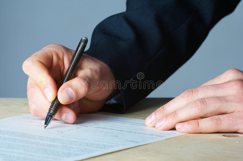 Hand with the Handle, daily Log, Document Stock Image - Image of ...