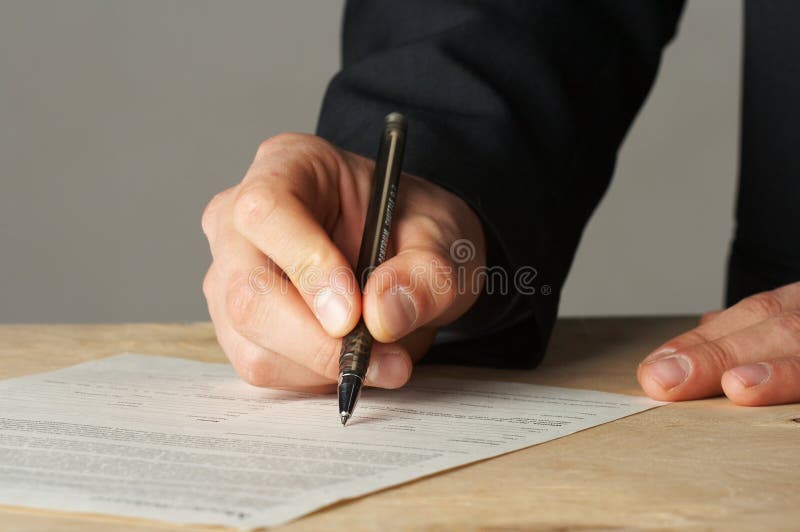 Hand with the Handle, daily Log, Document Stock Image - Image of ...