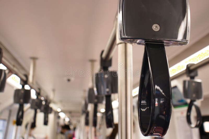 Hand handle in sky train stock photo. Image of hang - 204357522