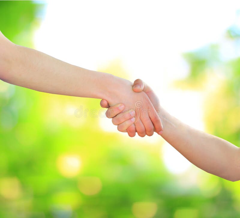 Two People Get Combined Hands Together Stock Photo - Image of colors ...