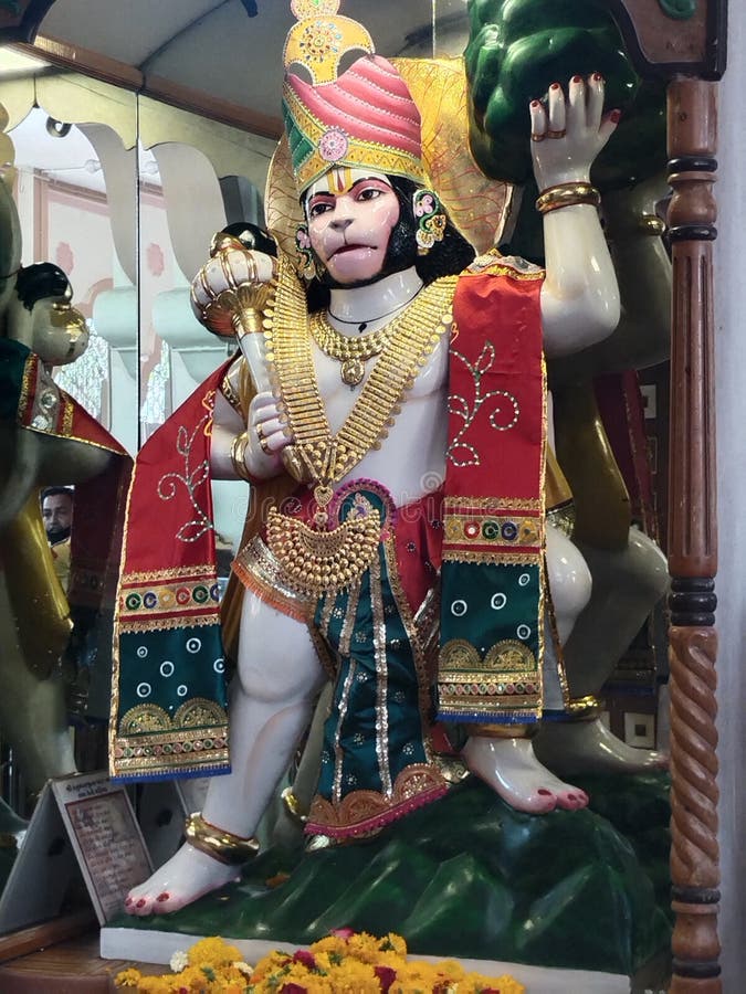 Hand hanuman temple stock photo. Image of hanuman, person - 214622676