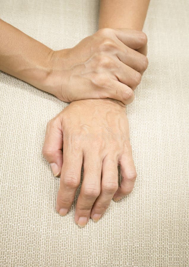 The Hand Has Numbness and Peripheral Neuropathy Stock Image - Image of ...