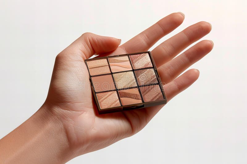 Hand Has Several Eyeshadow Palettes on it, High Quality, High ...