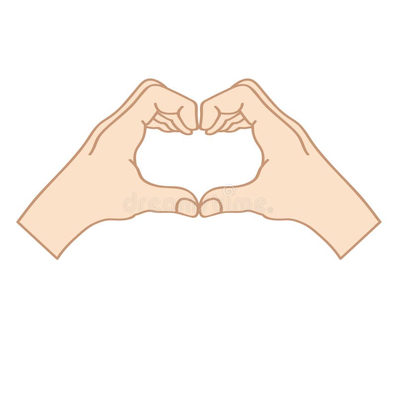 Hand Heart Vector Illustration by Crafteroks Stock Vector ...