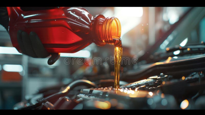 The Pouring Engine Oil. AI Generated Stock Image - Image of liquid ...