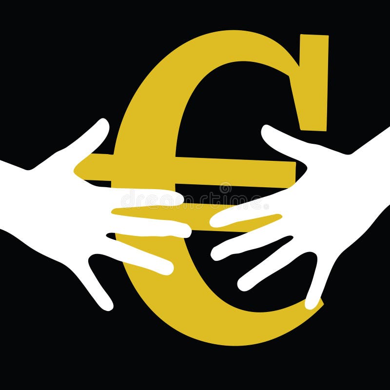 Hand Held Out Vector Illustration Graphic Stock Vector - Illustration ...