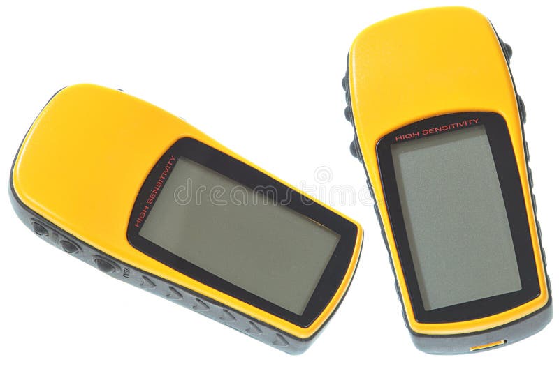 Hand held GPS stock photo. Image of yellow, rescue, strategy - 12122488