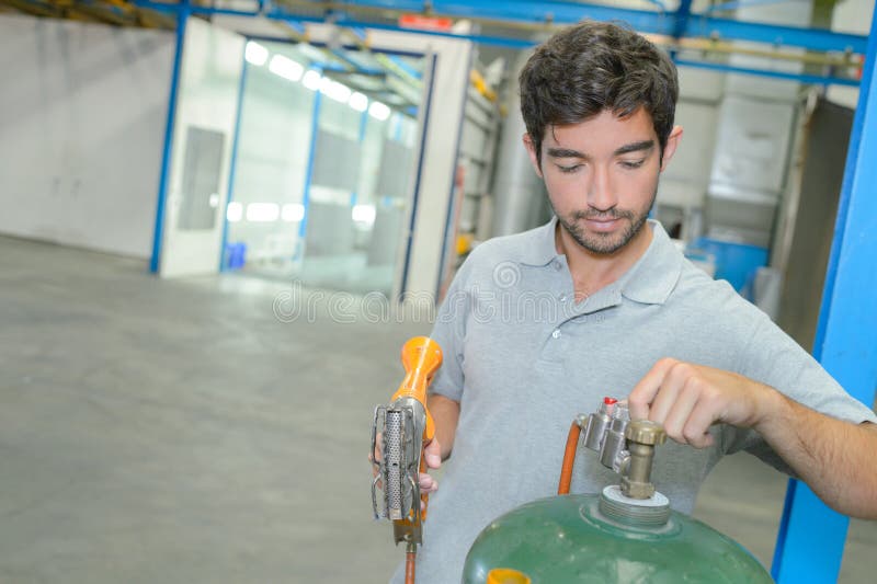 Hand held heat gun stock photo. Image of maintenance - 116225524
