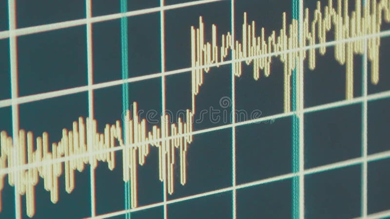 Spectrum Analyzer Screen with Megahertz Decibels and Other Readings ...