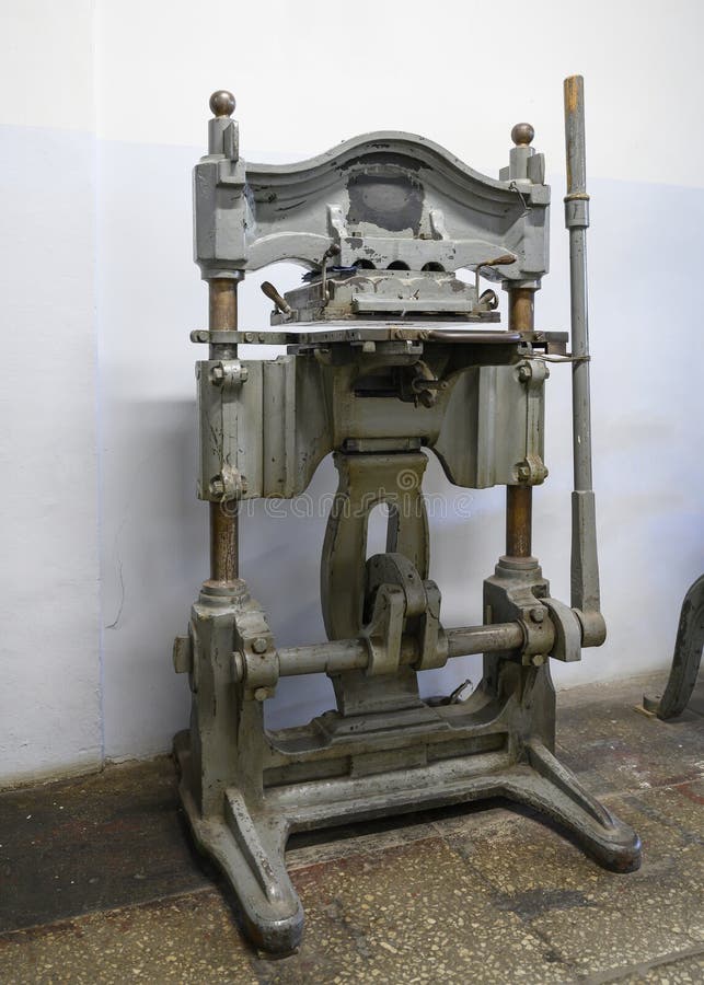A Hand-held Printing Press Produced in Germany in 1890 Editorial Photo ...