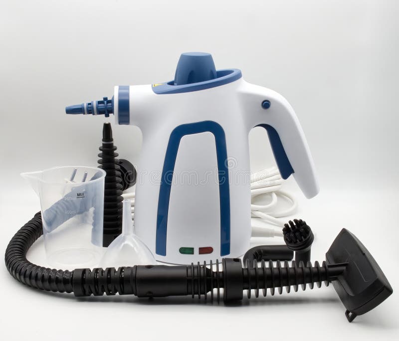 Hand-held Steam Clear Set Isolated on White Background Stock Photo ...