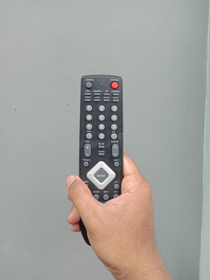 Hand Held Television Remote Control Stock Image - Image of smartphone ...