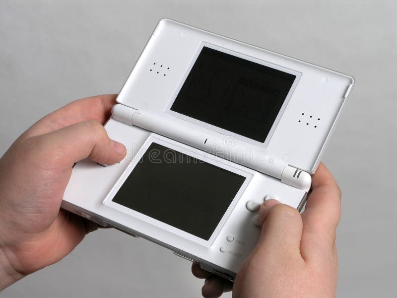 Hand Held Video Game stock photo. Image of videogame, person - 1910348