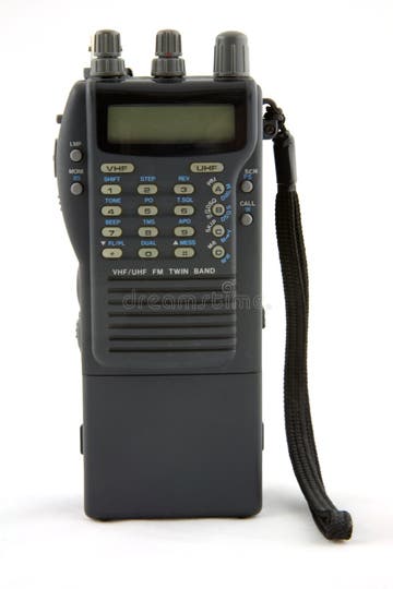 Hand-held walkie-talkie stock photo. Image of hand, electronics - 1863580