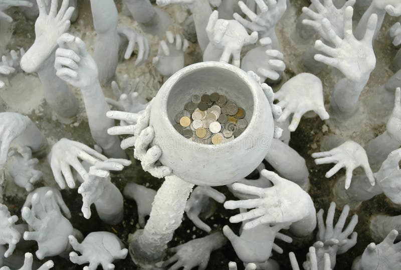 Hand from hell suffering stock image. Image of devil - 41701105