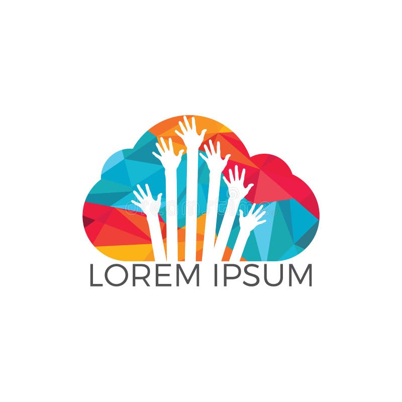 Hand Help Care Logo and Symbol Vector. Stock Vector - Illustration of ...