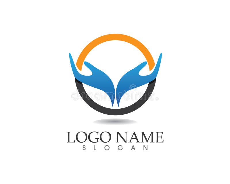 Hand Help Logo and Symbols Template Icons App Stock Vector ...