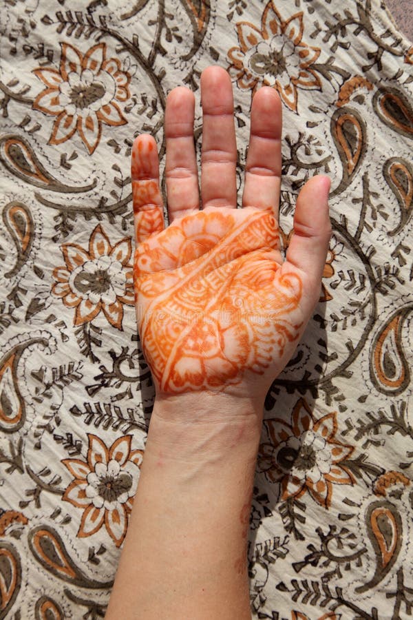 Hand with henna tatoo stock photo. Image of india, indian - 22581560