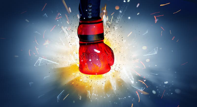 Hand Hits Intense and the Space Explodes Stock Photo - Image of dismiss ...