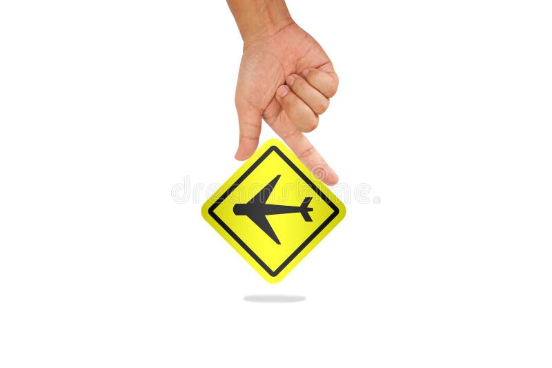 Airplane Sign. Plane Symbol. Travel Icon. Flight Flat Label. Stock ...