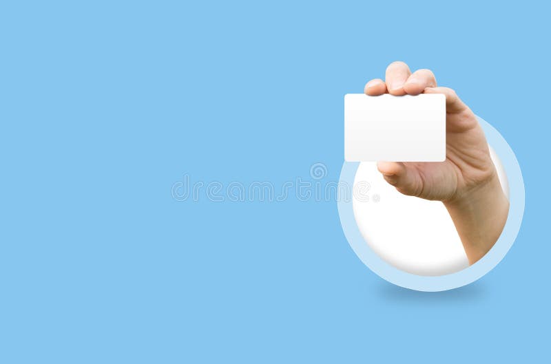Hand hold blank card. stock photo. Image of design, frame - 85394034