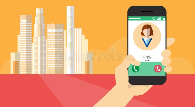 Hand Hold Cell Smart Phone Application Online Incoming Call Banner ... Hand Hold Cell Smart Phone Application Online Incoming Call Banner ...