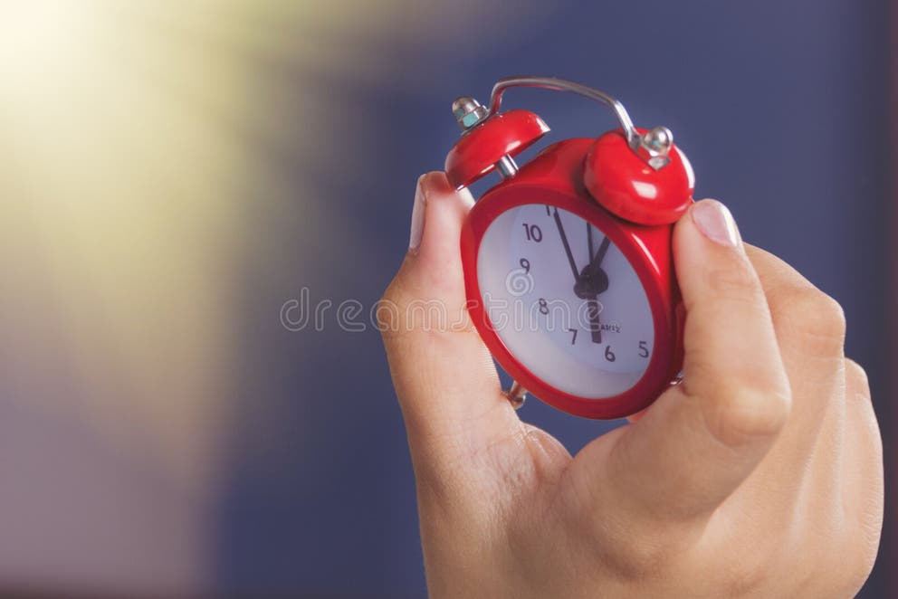Hand Hold Clock, Someone Look Time on Clock. Stock Photo - Image of ...