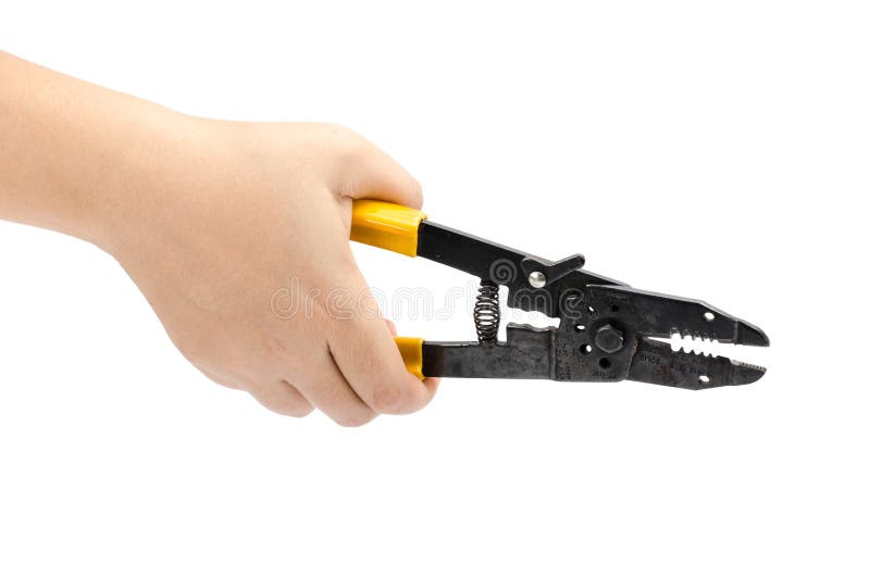 Hand hold cutting pliers stock photo. Image of tool, industry - 46856440