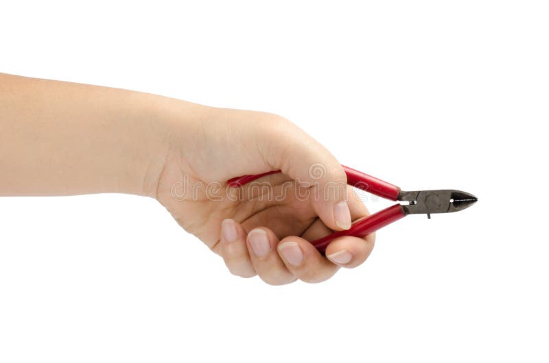 Hand hold cutting pliers stock photo. Image of home, tools - 46856464