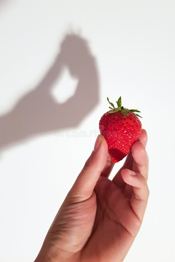 Strawberry with Shadow and Light Shade for Sale with Under Exposure ...
