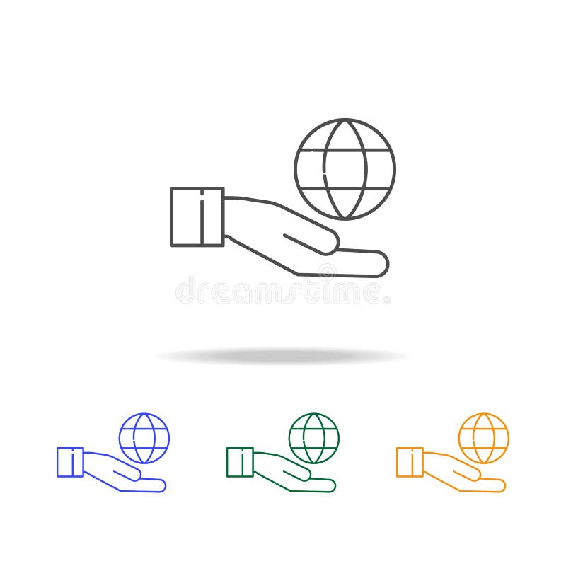 Hand Hold Globe Icons. Element of Ecology for Mobile Concept and Web ...