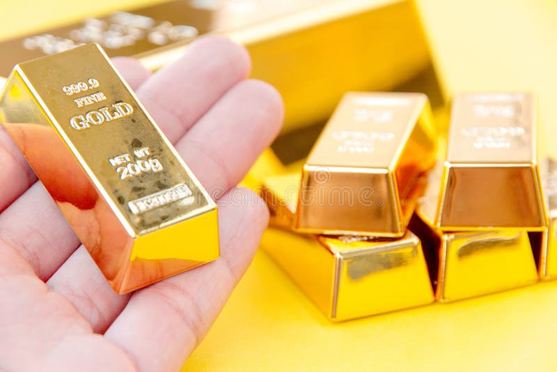 Gold bars stock photo. Image of monetary, gold, economy - 83863704