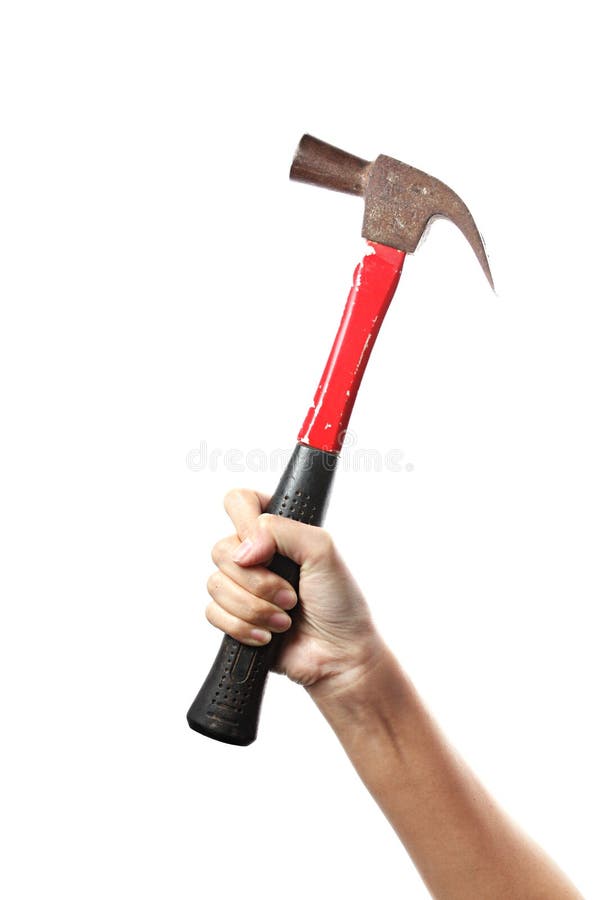 Chisel and hammer in hand stock photo. Image of lathe - 10418792
