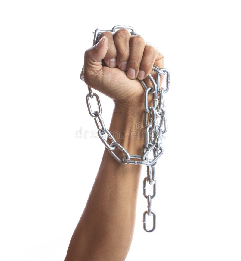 Hands in chains stock photo. Image of arrested, powerless - 384238