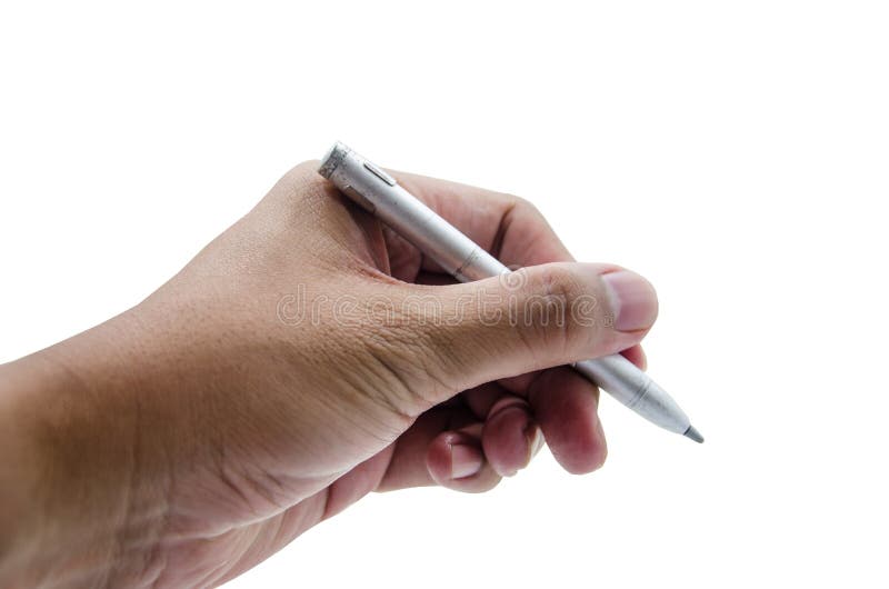 Hand hold pen stock photo. Image of blank, busy, isolated - 32928352