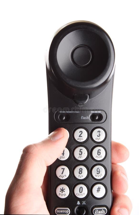 Hand Hold Phone. Call, Isolated Stock Image - Image of hand, receiver ...