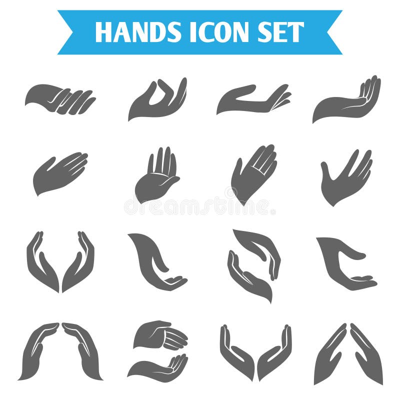 Hands design element stock vector. Illustration of greeting - 53156573