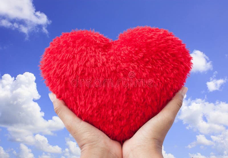 Hand hold Red hart stock photo. Image of celebration - 50319866