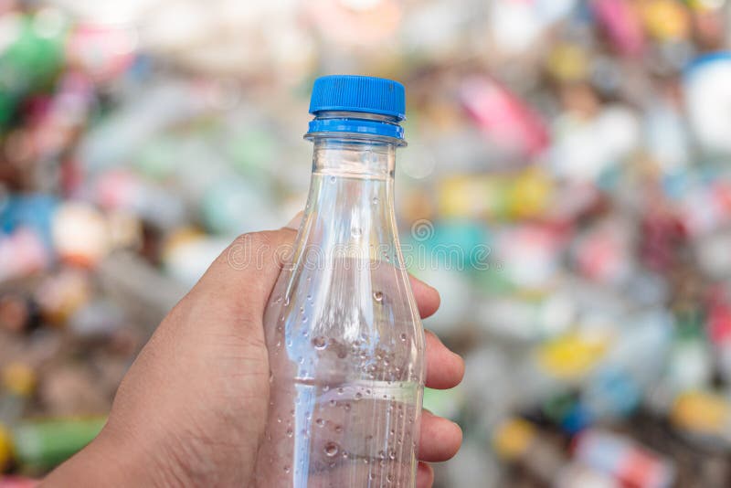 Hand Hold Show Recyclable Plastic for Recycling Concept Reuse. Stock ...