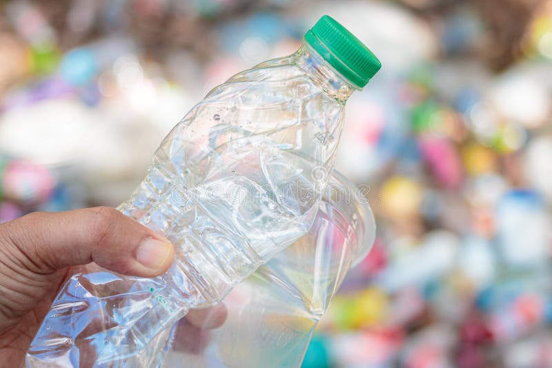 Hand Hold Show Recyclable Plastic for Recycling Concept Reuse Stock ...