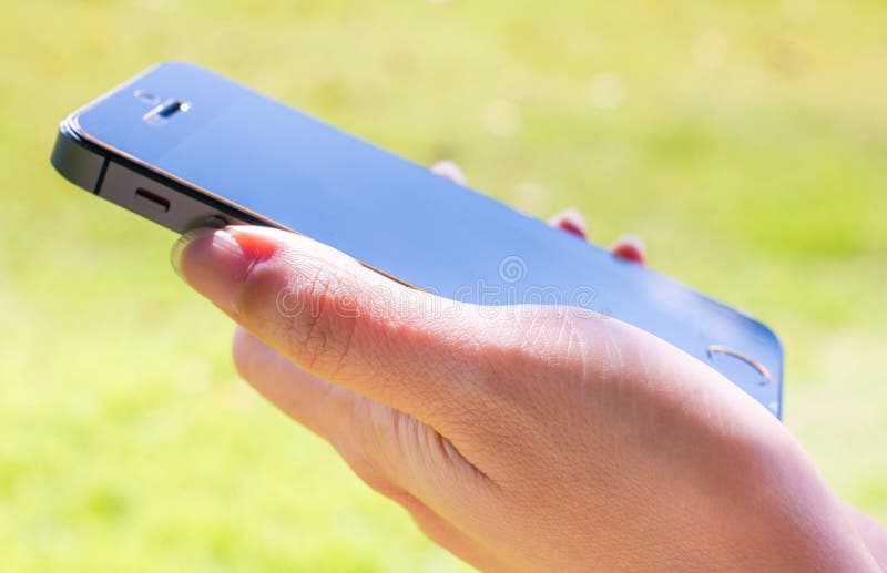 Hand Hold Smart Phone stock image. Image of mobile, smart - 45797547 Hand Hold Smart Phone stock image. Image of mobile, smart - 45797547