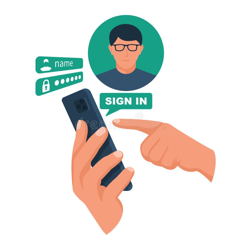 Signin Stock Illustrations – 1,928 Signin Stock Illustrations, Vectors ...