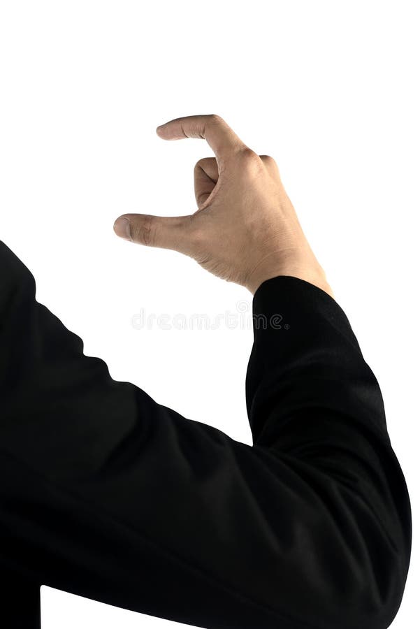 Hand Hold Something Invisible Stock Photo - Image of background ...