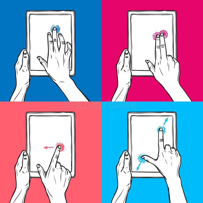 Hand hold tablet stock vector. Illustration of gadget - 63440447 Hand hold tablet stock vector. Illustration of gadget - 63440447