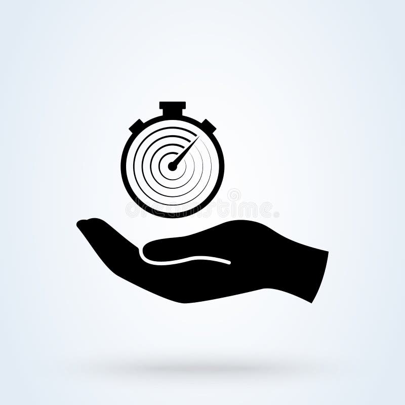 Hand Hold Time. Time Management Icon. Time Control, Planning or ...
