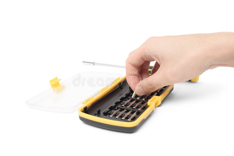 Hand Hold Variable Screwdriver Stock Photo - Image of holding, driver ...