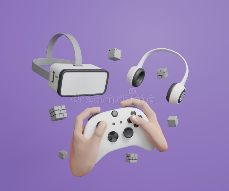 Controller Game Hand Holding Stock Illustrations – 791 Controller Game ...