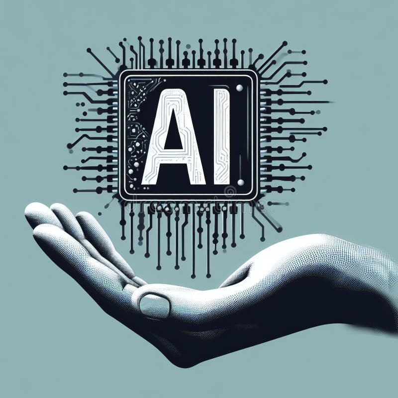 Hand Holding AI Typography for Innovation of Artificial Intelligence ...