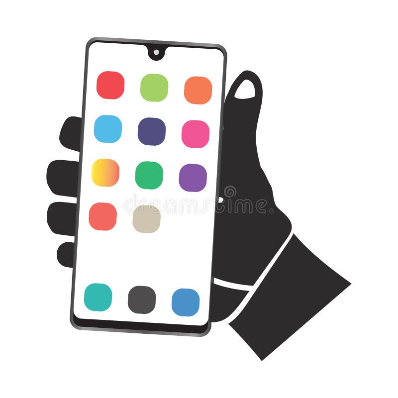 Holding Android Phone Icon Vector Flat Stock Vector - Illustration of ... Holding Android Phone Icon Vector Flat Stock Vector - Illustration of ...