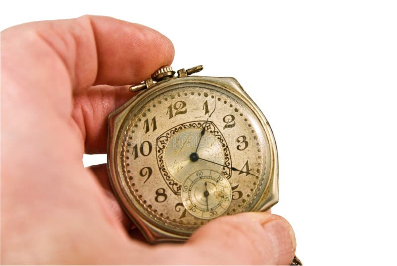 Hand Holding Antique Watch stock image. Image of heirloom - 7491863